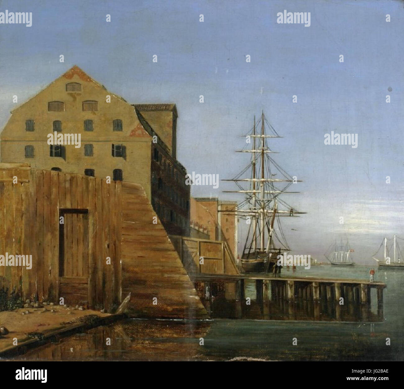 Johan Christian Clausen Dahl - Havnepakhusene nord for Larsens Plads ...