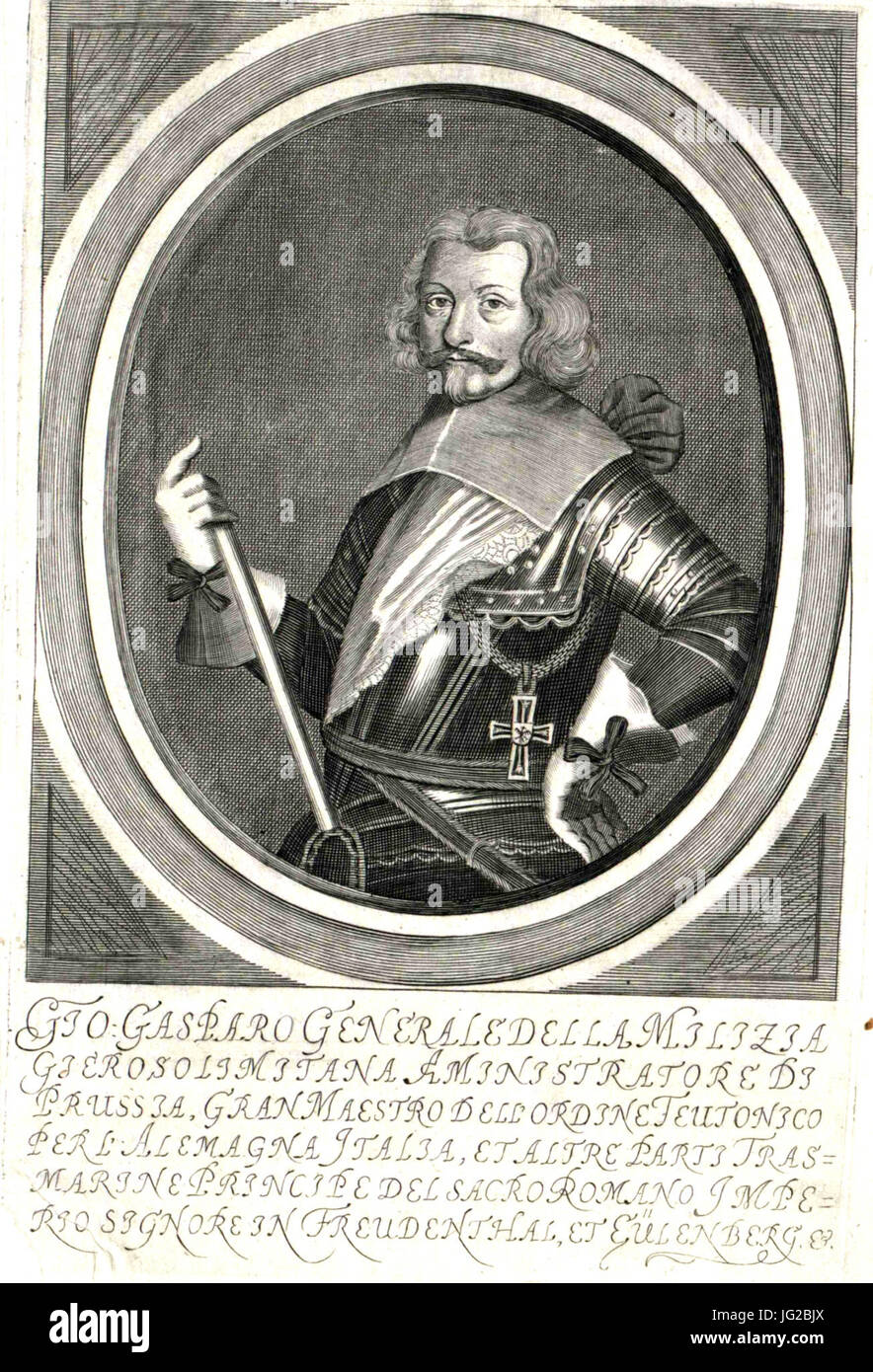 Johann Caspar von Ampringen ordensgroßmeister Stock Photo - Alamy