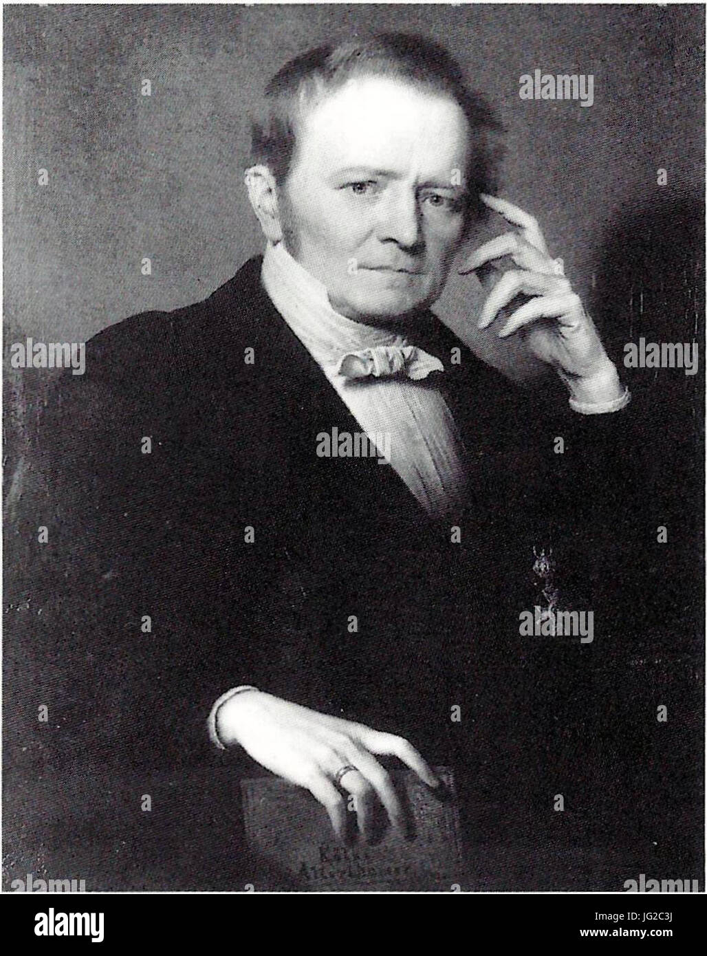 Johann Peter Weyer Gemälde 1859 Stock Photo - Alamy