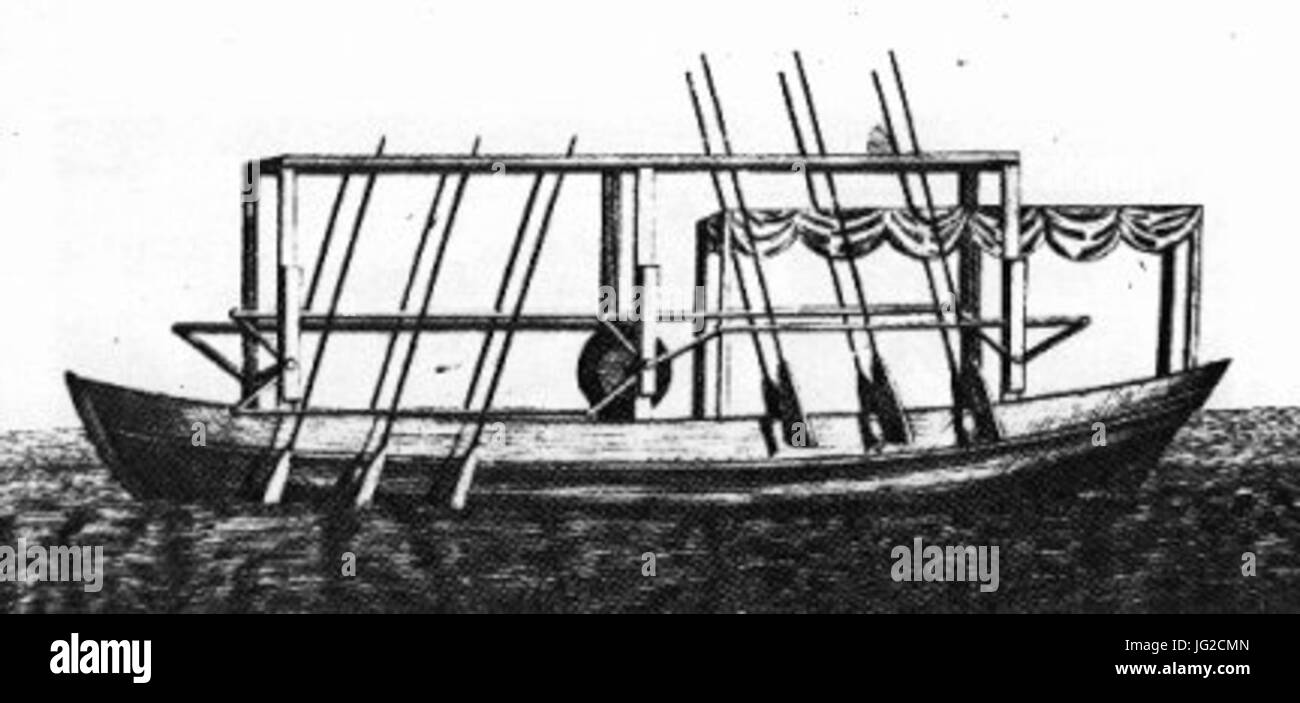 John Fitch s first steamboat Stock Photo - Alamy
