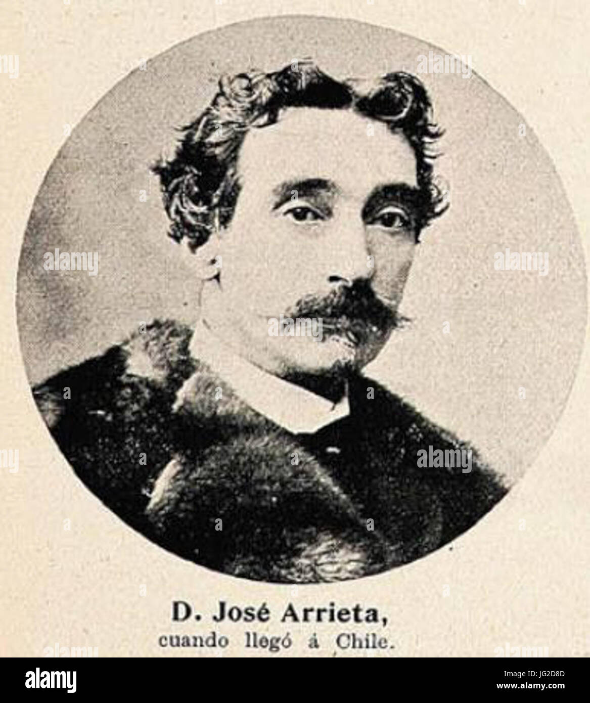 José Arrieta al llegar a Chile Stock Photo - Alamy