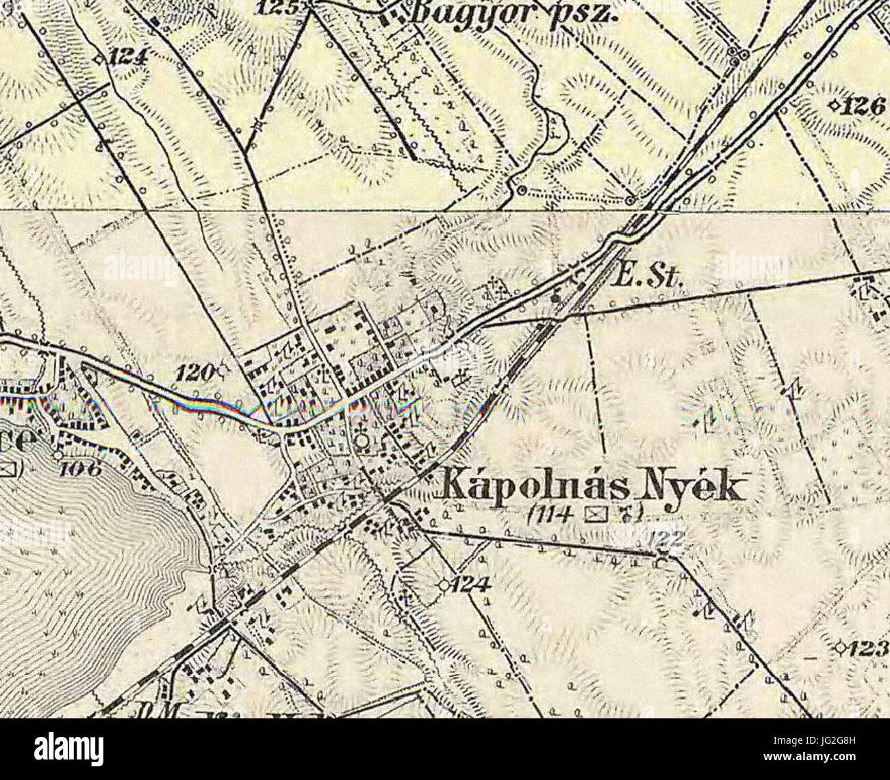 This map, created in Kápolnásnyék, displays the third military survey ...