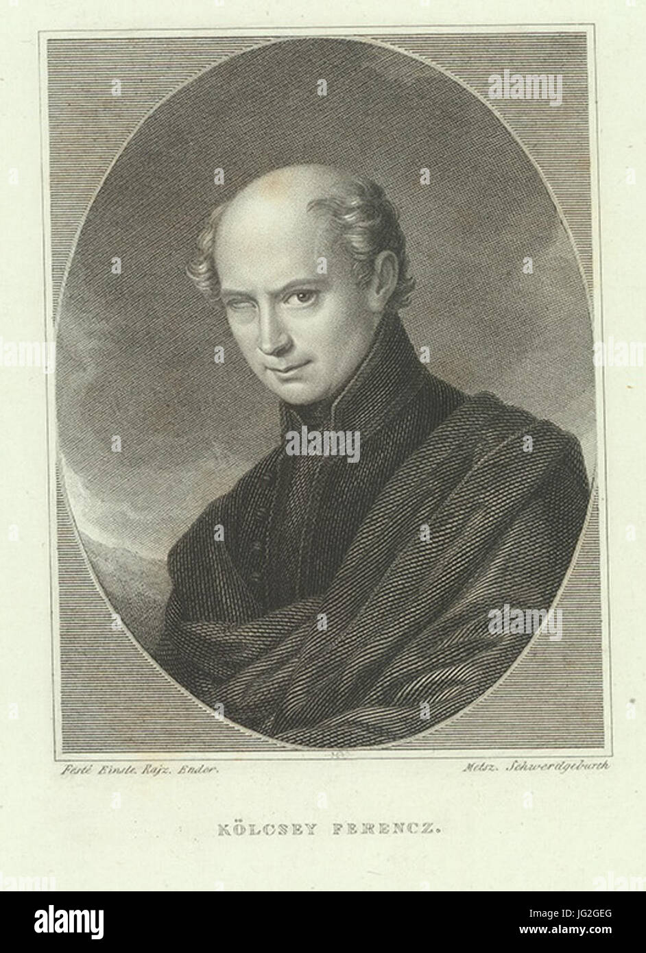 Kölcsey Ferenc költő Stock Photo - Alamy