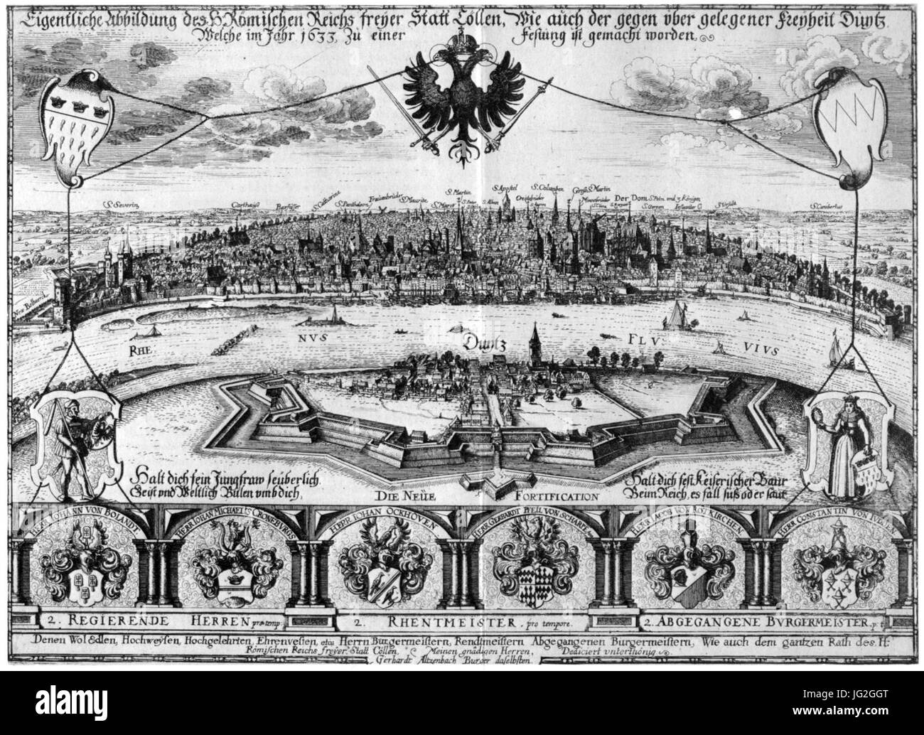 Vintage map of cologne Black and White Stock Photos & Images - Alamy