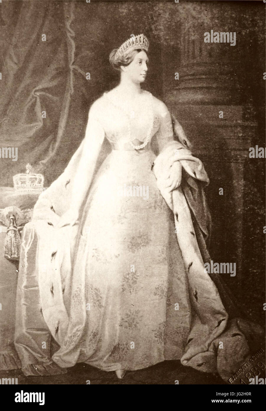 A portrait of Queen Louise of Prussia, a prominent figure in the 19th ...