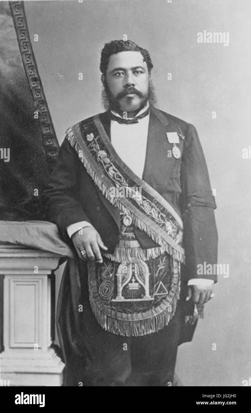 Kalakaua in masonic uniform 28PPWD-15-4-00929 Stock Photo - Alamy