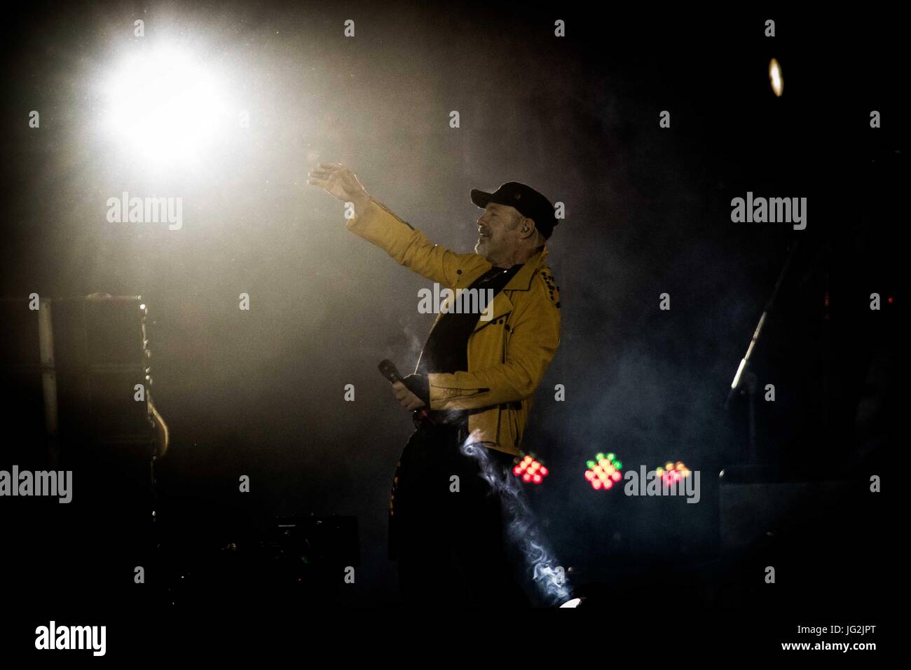 Modena, Italy. 01st July, 2017. The Italian rock star Vasco Rossi ...