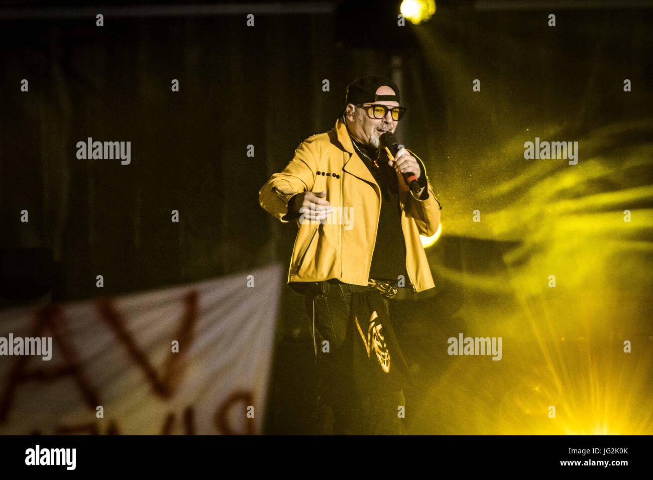 Modena, Italy. 01st July, 2017. The Italian rock star Vasco Rossi ...