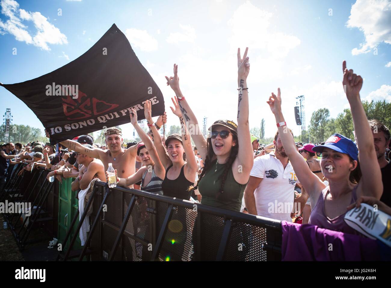 Modena, Italy. 01st July, 2017. The Italian rock star Vasco Rossi ...