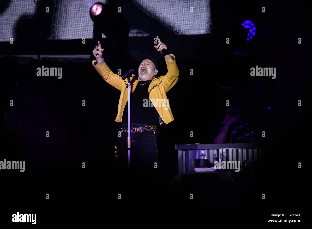 Modena, Italy. 01st July, 2017. The Italian rock star Vasco Rossi ...