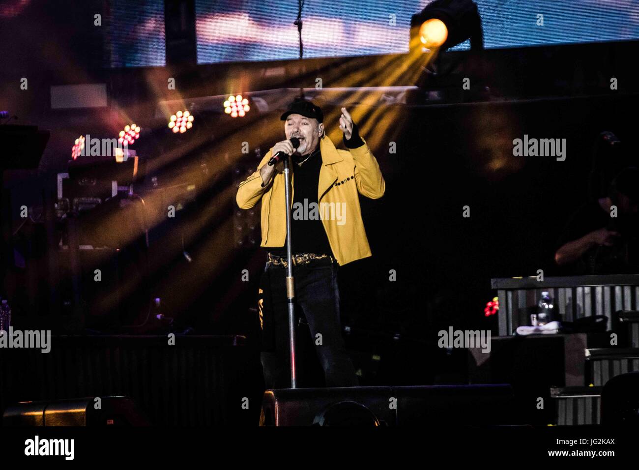 Modena, Italy. 01st July, 2017. The Italian rock star Vasco Rossi ...