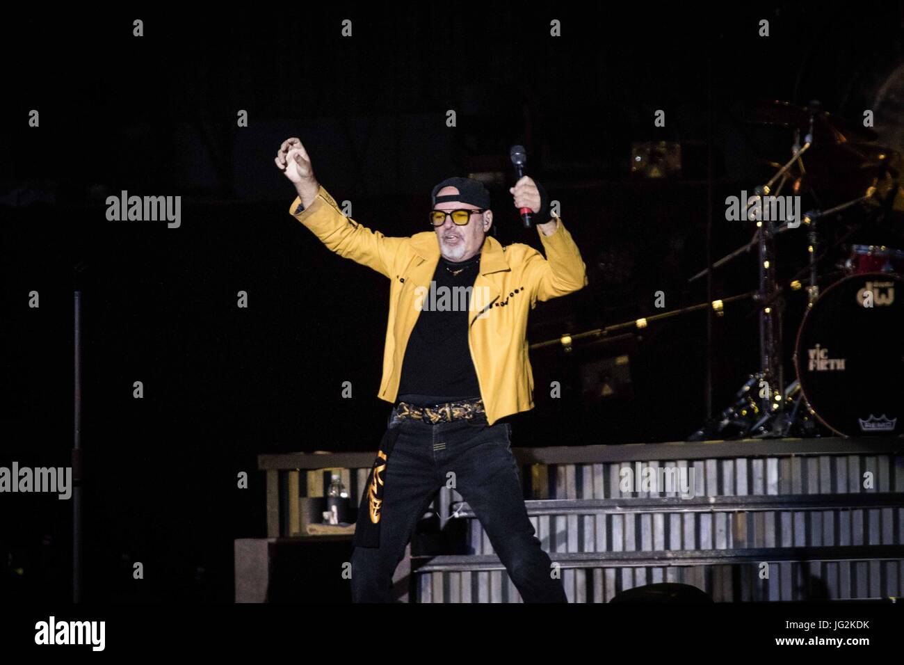Modena, Italy. 01st July, 2017. The Italian rock star Vasco Rossi ...
