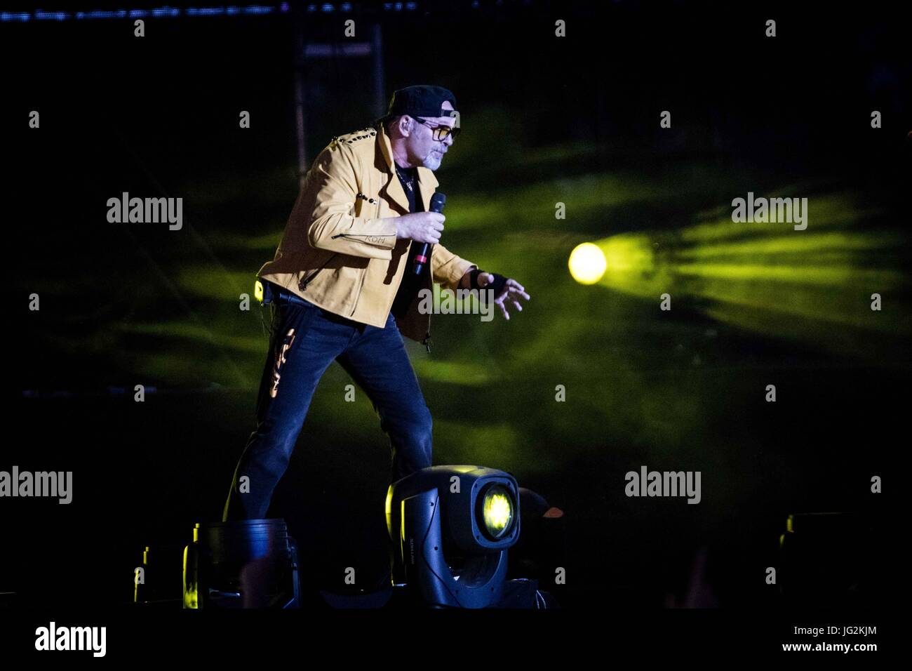 Modena, Italy. 01st July, 2017. The Italian rock star Vasco Rossi ...