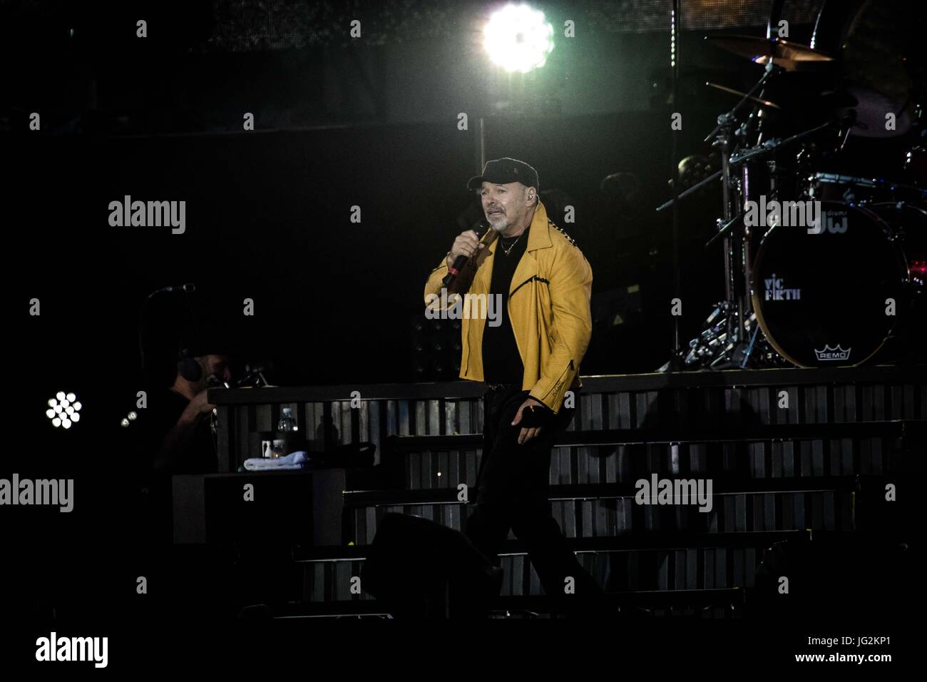 Modena, Italy. 01st July, 2017. The Italian rock star Vasco Rossi ...
