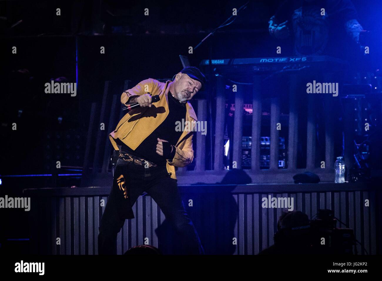 Modena, Italy. 01st July, 2017. The Italian rock star Vasco Rossi ...