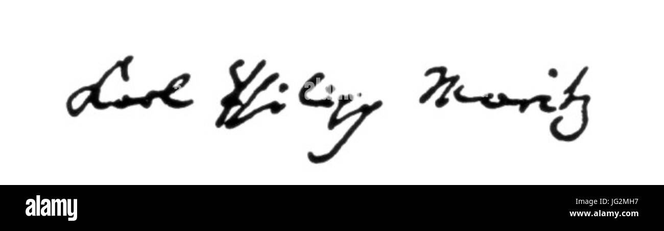 Karl Philipp Moritz 28signature29 Stock Photo - Alamy