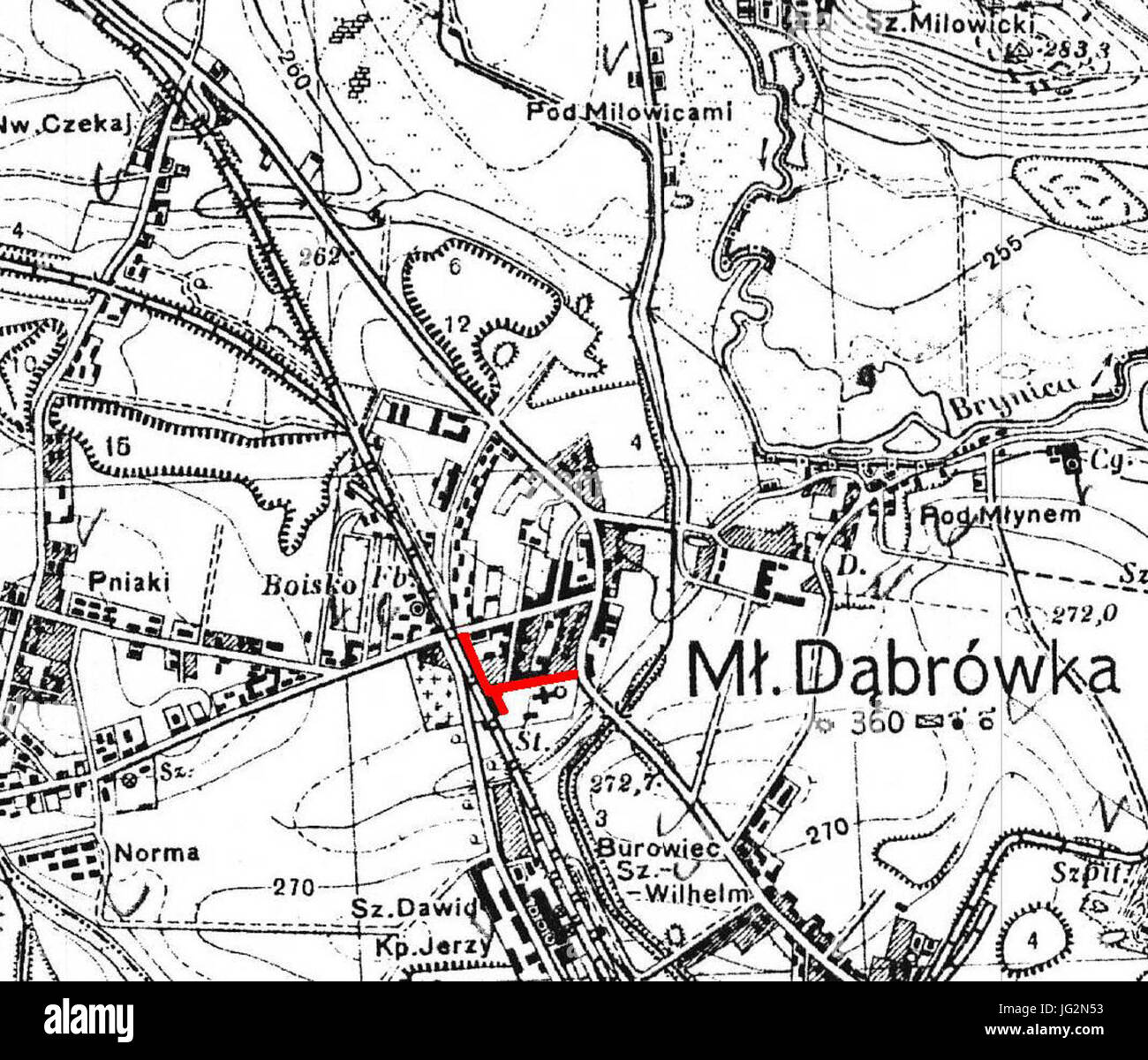 Old map of katowice hi-res stock photography and images - Alamy