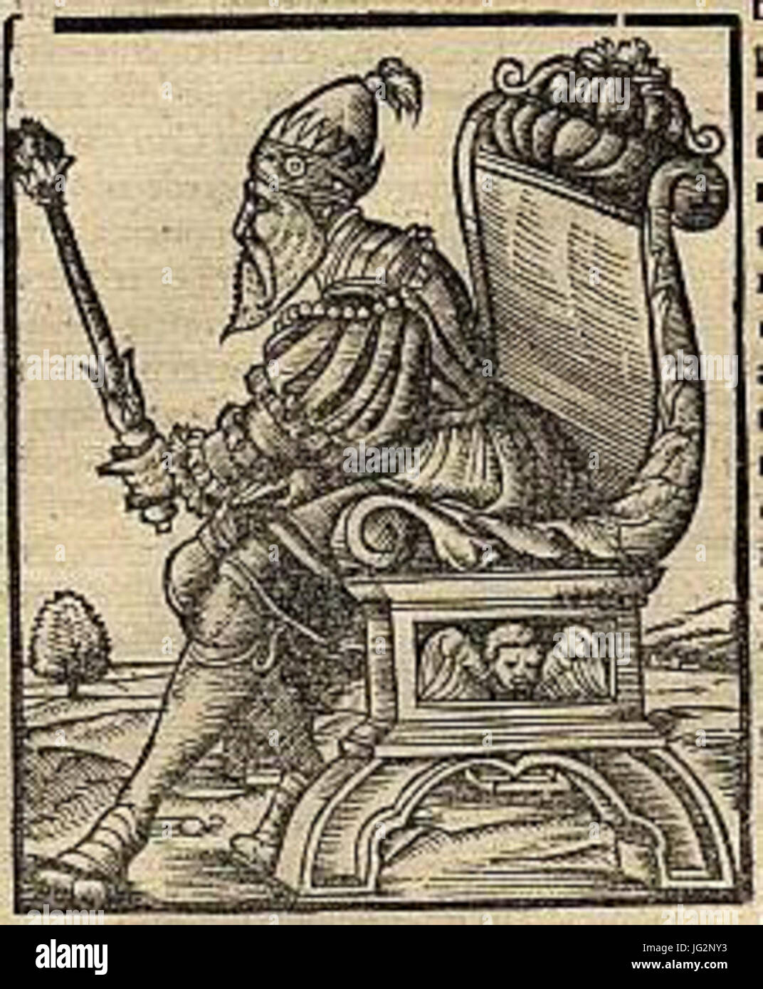 King of asia from Cosmographia 28154429 by Sebastian Münster Stock ...