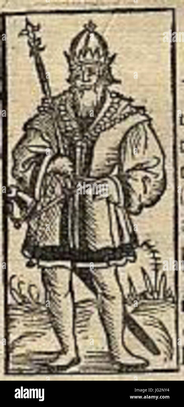 King of Asia Nation from Cosmographia 28154429 by Sebastian Münster ...