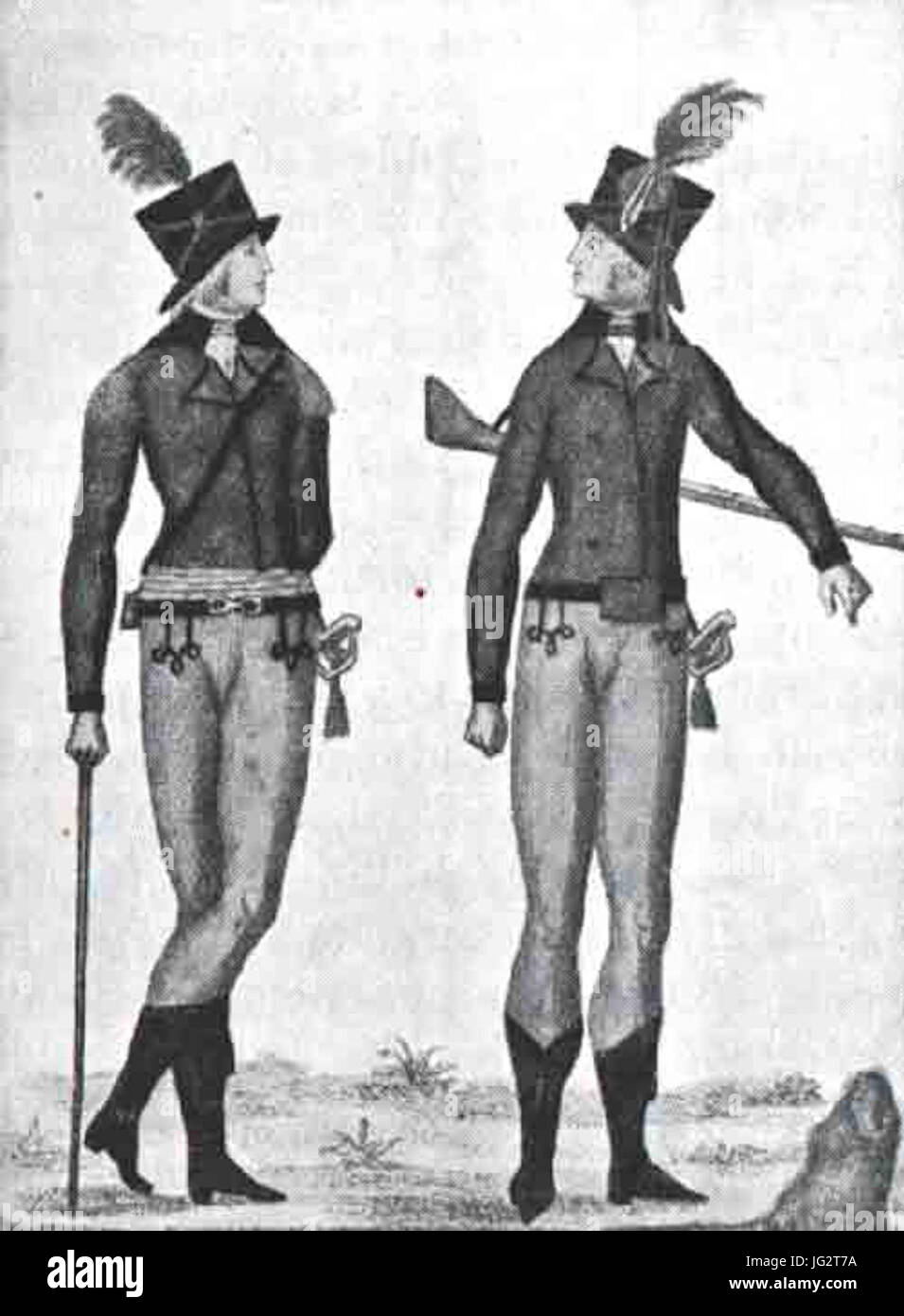 Kongens Livjægerkorps 1801 Stock Photo - Alamy