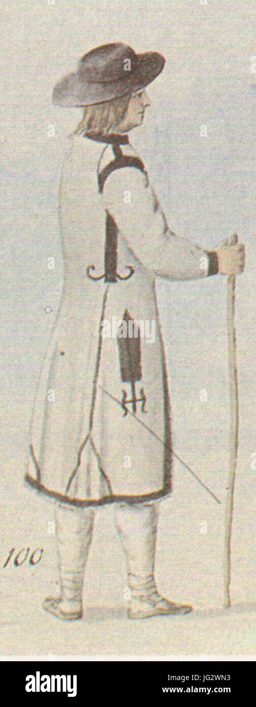 KrieviC586i (Votic) peasant from Saule manor by Brotze Stock Photo - Alamy