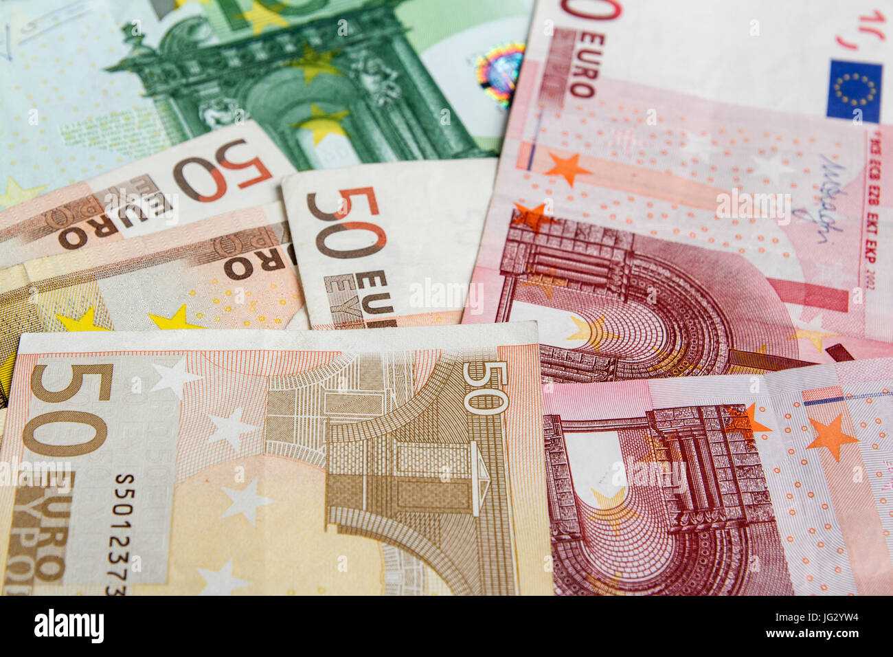 Various european bank notes notes hi-res stock photography and images ...