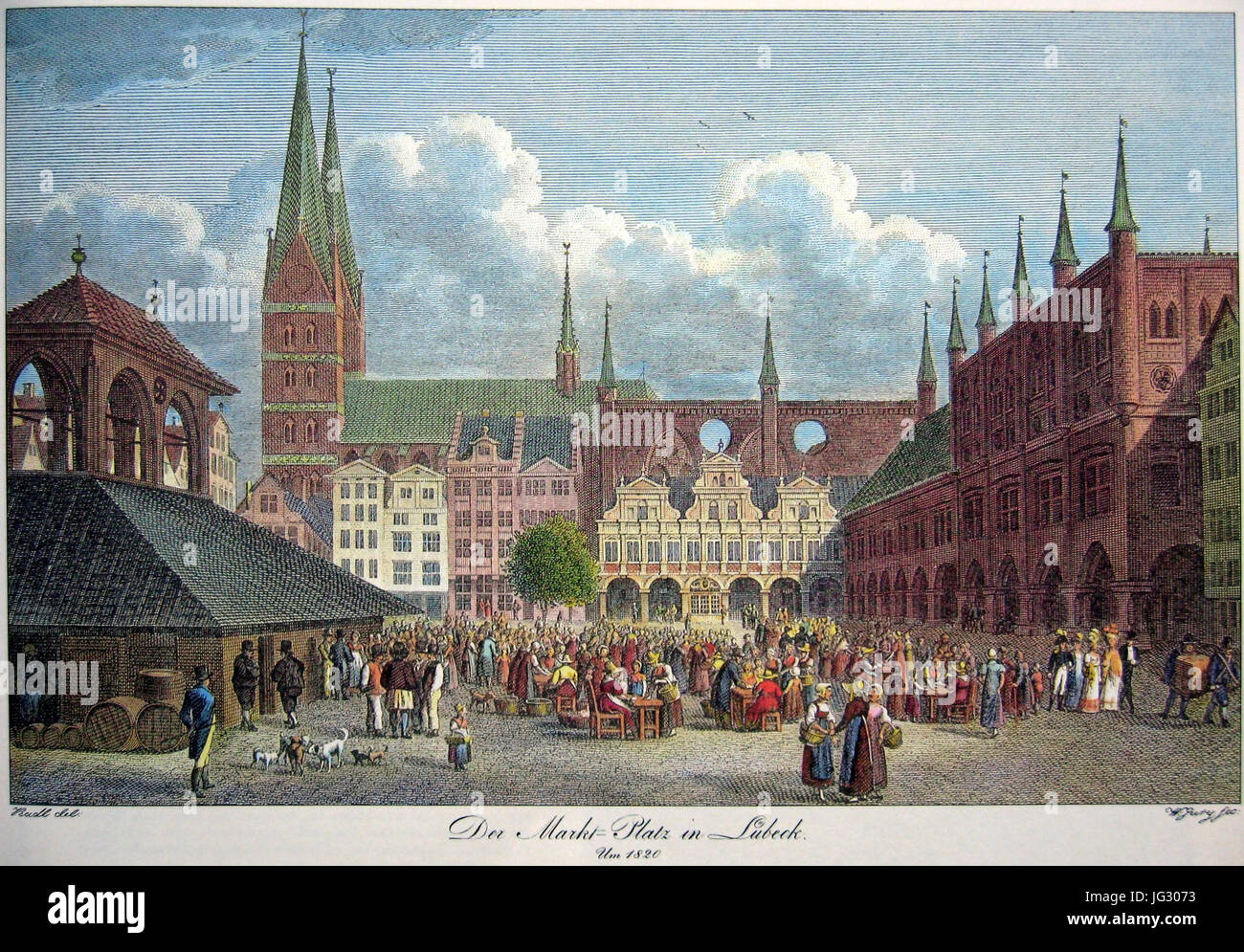 Map of lubeck hi-res stock photography and images - Alamy