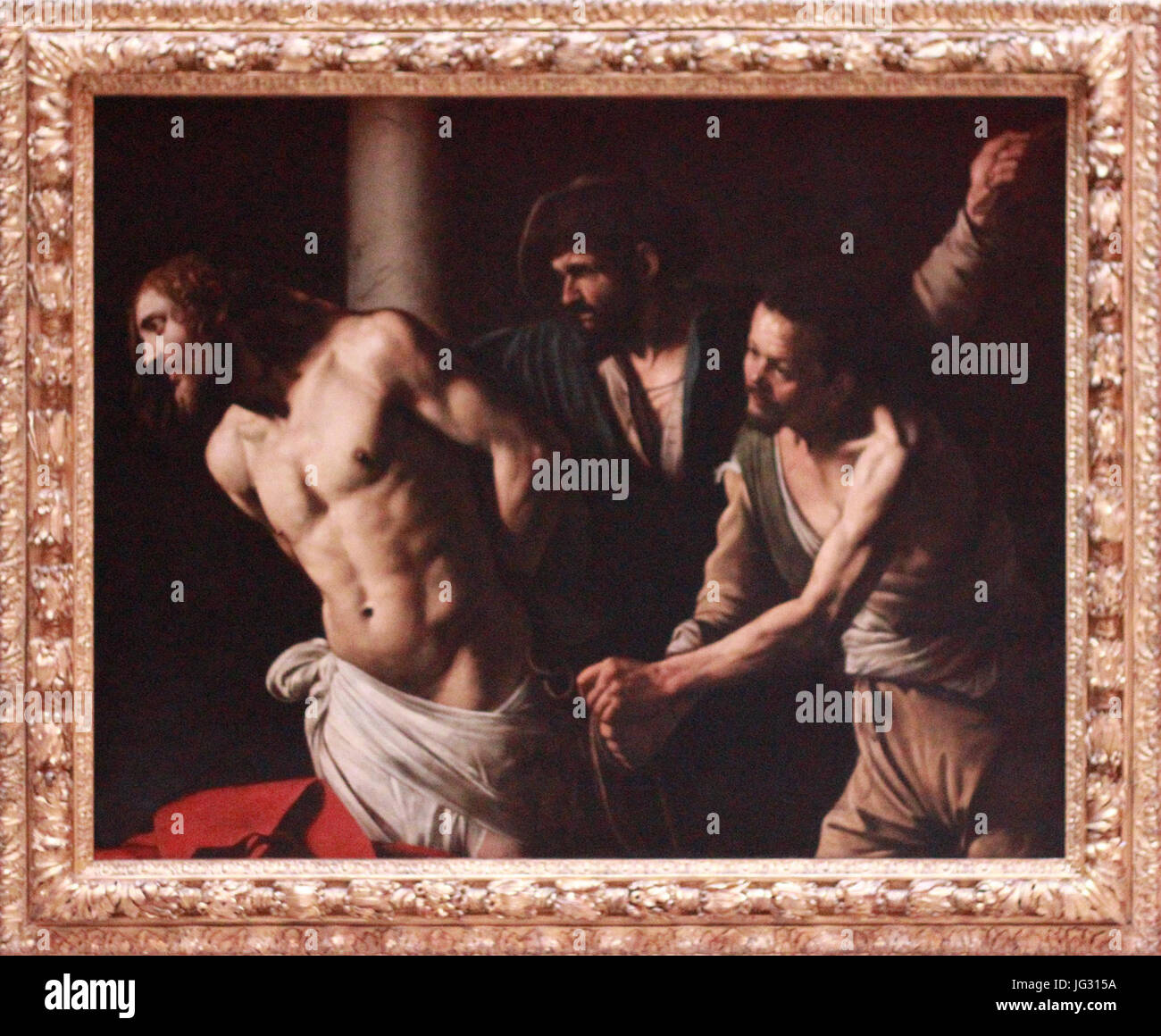 'La Flagellation du Christ' by Caravaggio depicts the brutal scene of ...