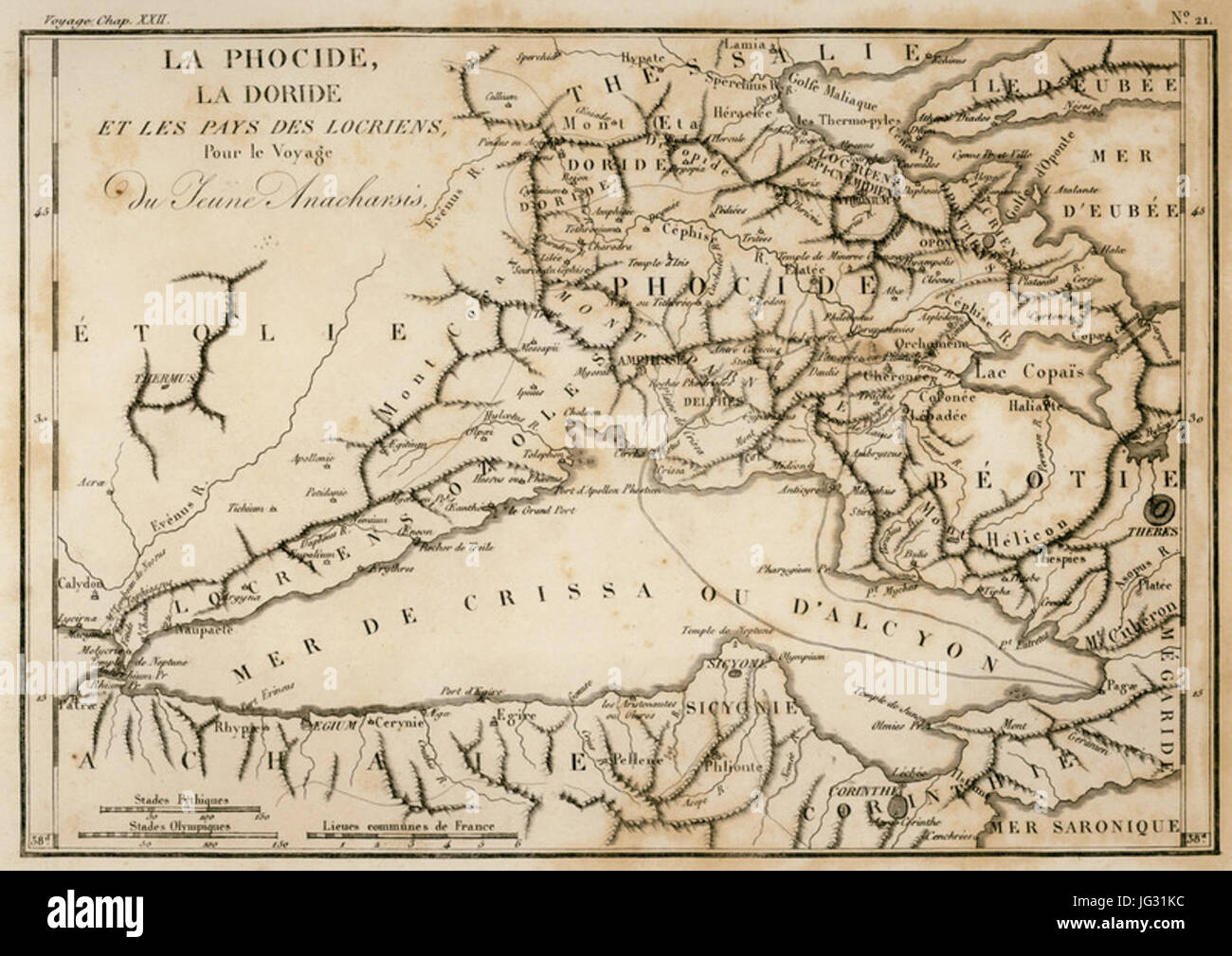 La Phocide la Doride et les pays des Locriens pour le voyage du jeune ...