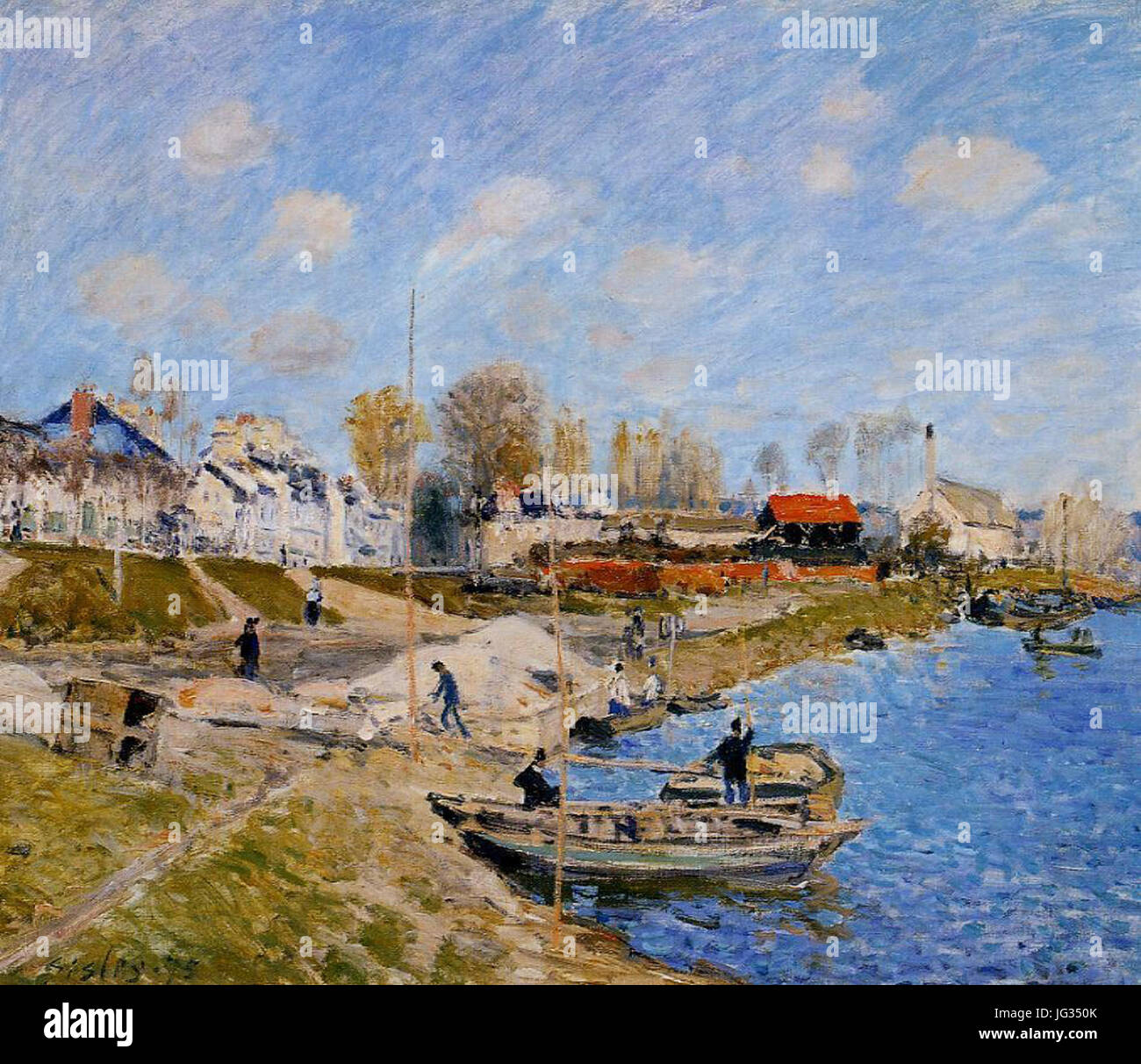 Le Quai à sable, Port-Marly Stock Photo - Alamy