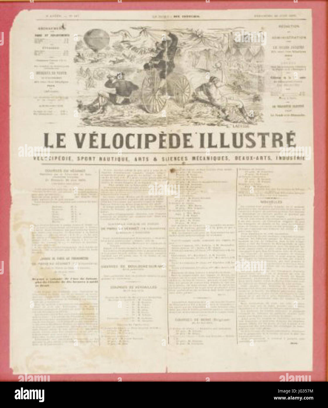 Velocipede 19th century hi-res stock photography and images - Alamy