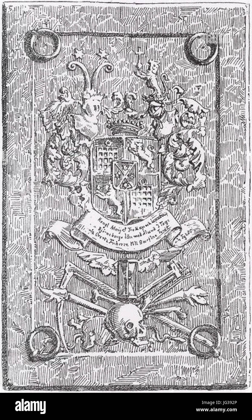 Lorentz Creutz den yngres gravsten i St Mikaels kyrka i Pernå, Finland ...