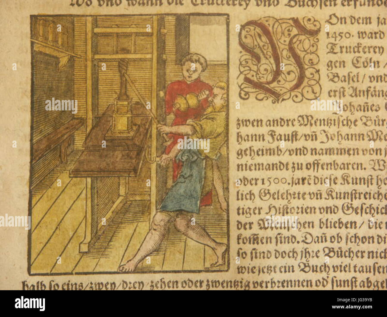 Johannes gutenberg printing press hi-res stock photography and images ...