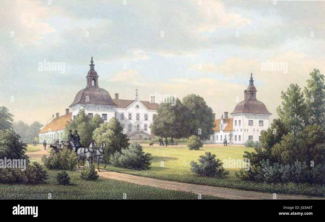 Hässelby slott 1881 Stock Photo - Alamy