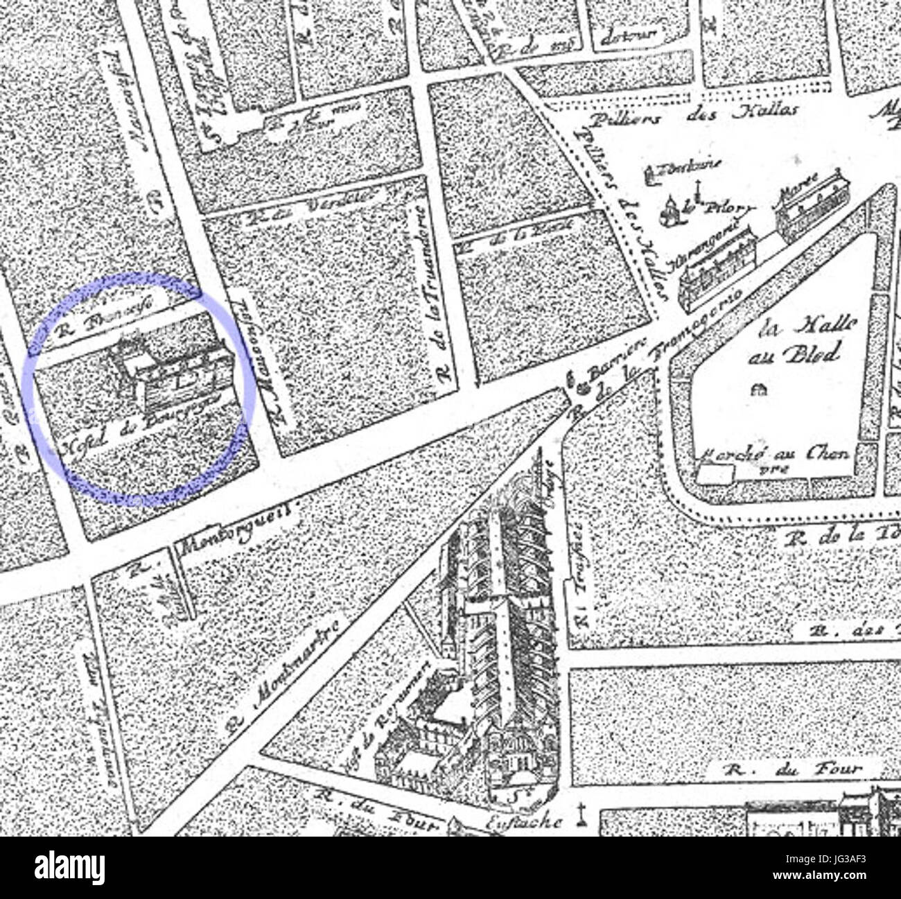 1652 gomboust map of paris hi-res stock photography and images - Alamy