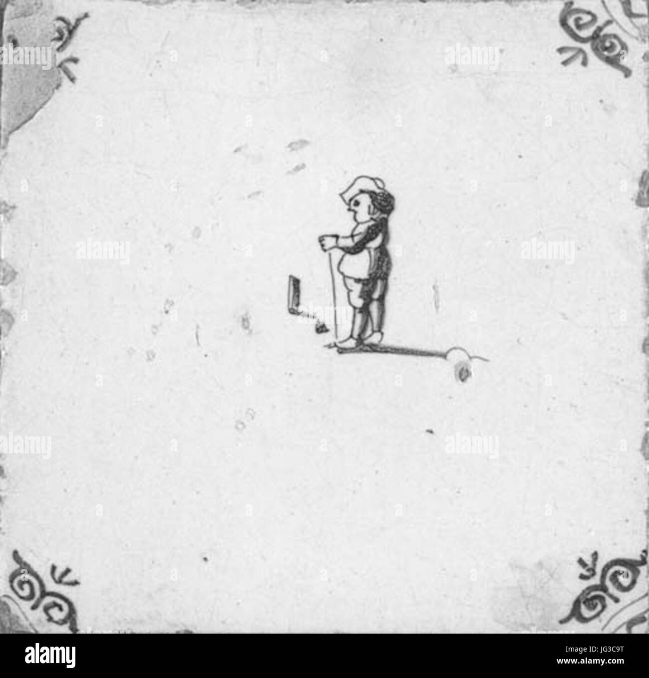 Pottery tile Black and White Stock Photos & Images - Alamy