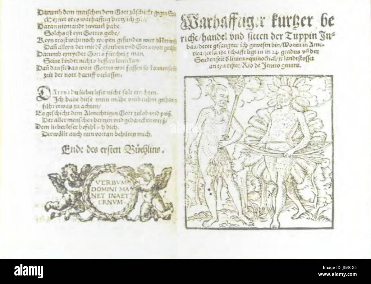 Hans Staden - Warhaftige historia und beschreibung 1557 Stock Photo - Alamy