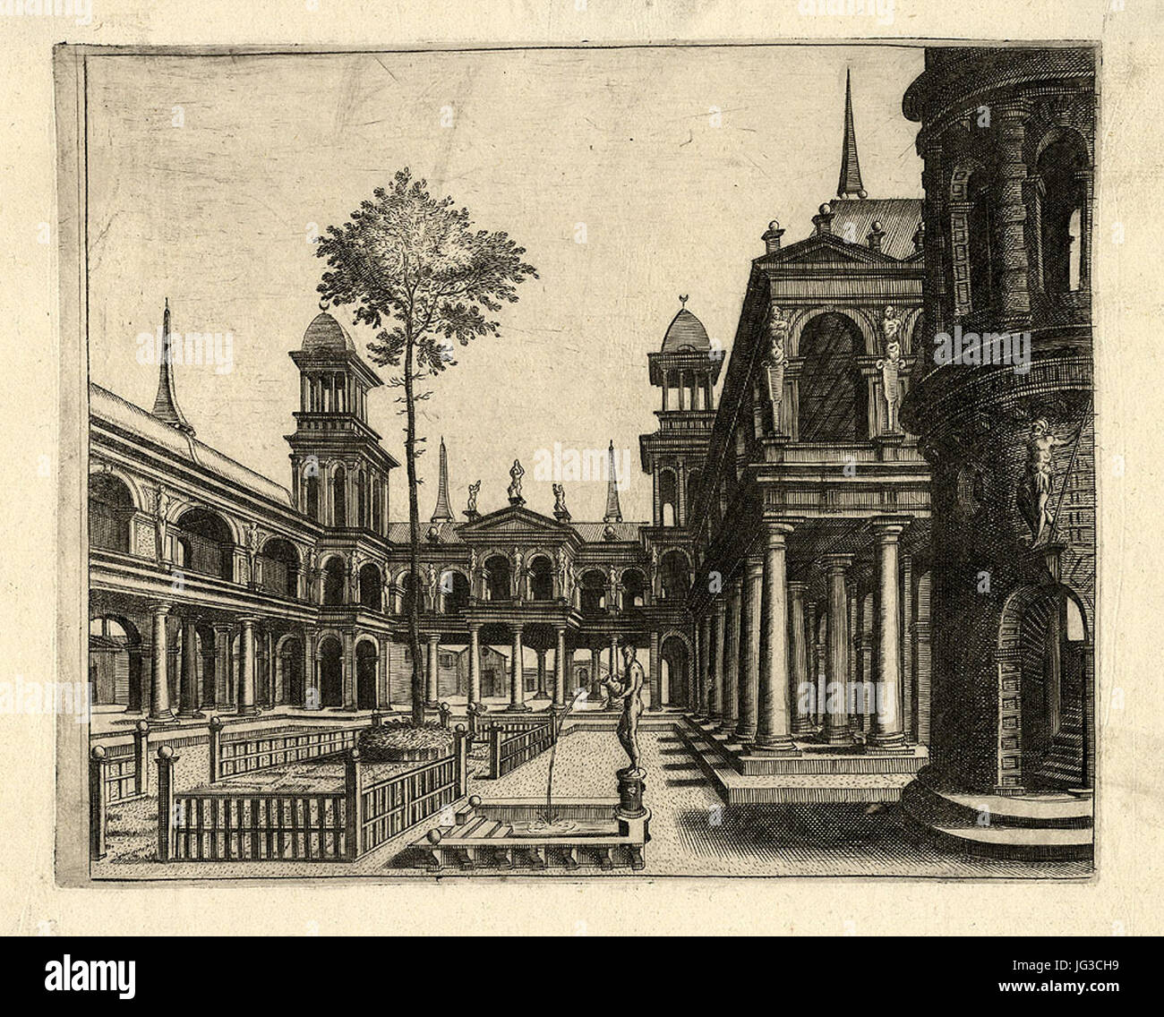 Hans Vredeman de Vries Perspectivische Gebäude c1580 ubs G 0765 II 01 Stock Photo - Alamy