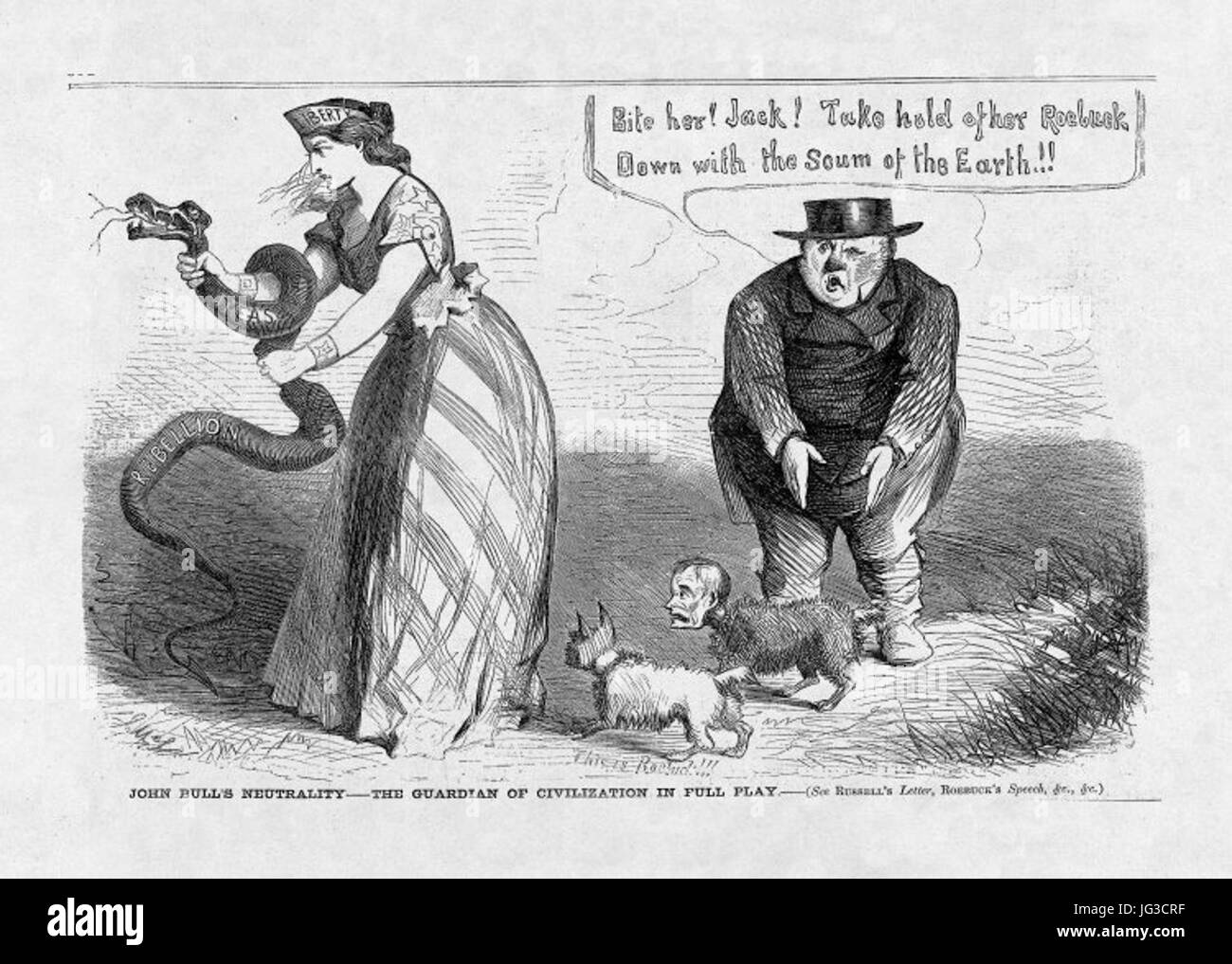 Harper s Weekly - John Bull s Neutrality 1862 Stock Photo - Alamy
