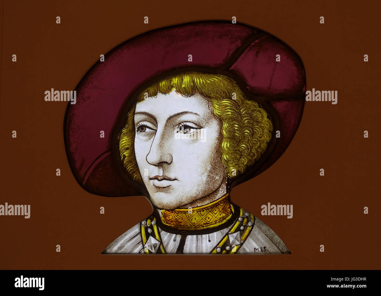 Head of a Young Saint, Cologne, c. 1525, stained glass - Museum ...