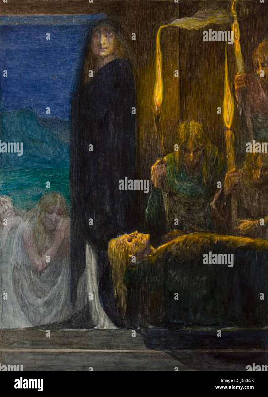 Heinrich Lefler Götterdämmerung Brünnhilde Act III Stock Photo - Alamy