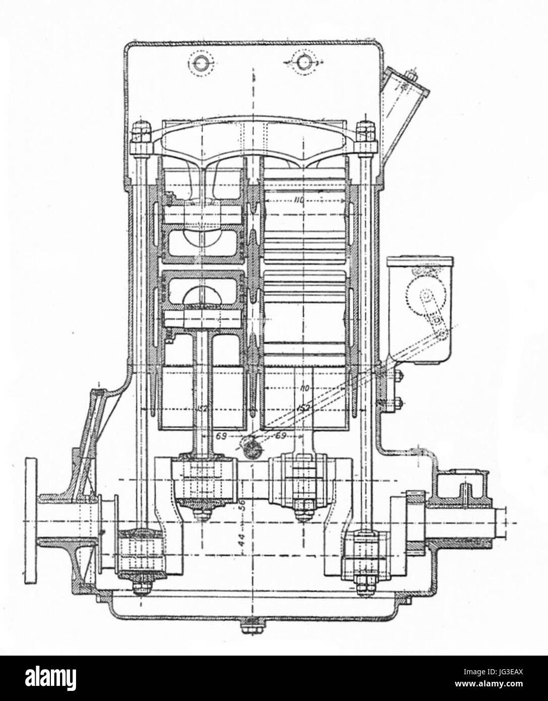 Engine side view Cut Out Stock Images & Pictures - Alamy