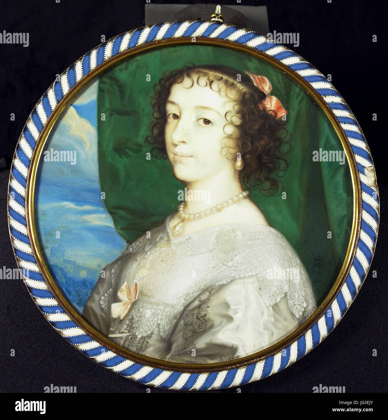 The portrait of Henriette Maria of France, wife of King Charles I of ...