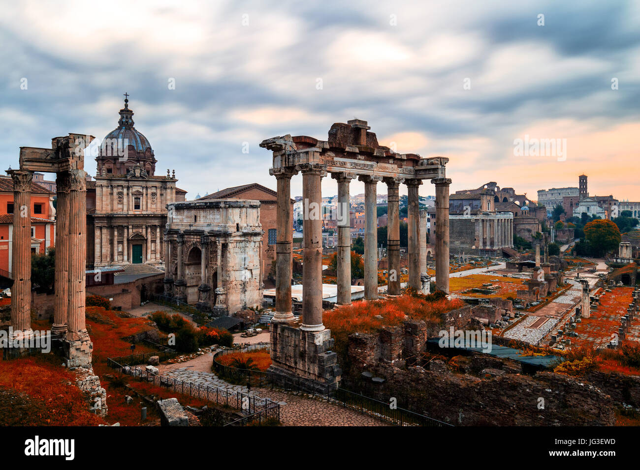 Roman Forum. Image of Roman Forum in Rome, Italy during sunrise Stock ...