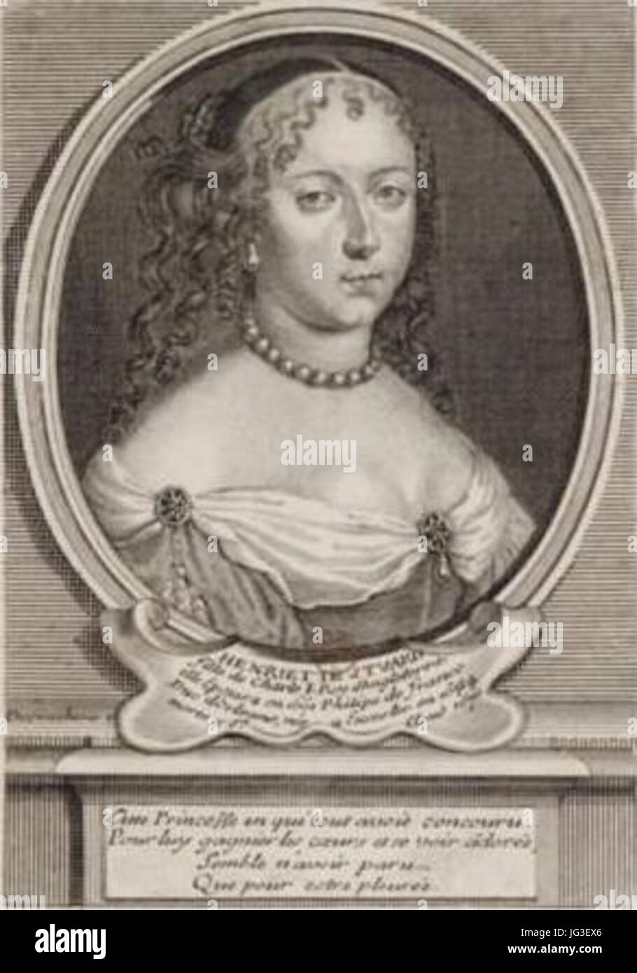 Henriette Stuart d Angleterre in circa 1662 Stock Photo - Alamy