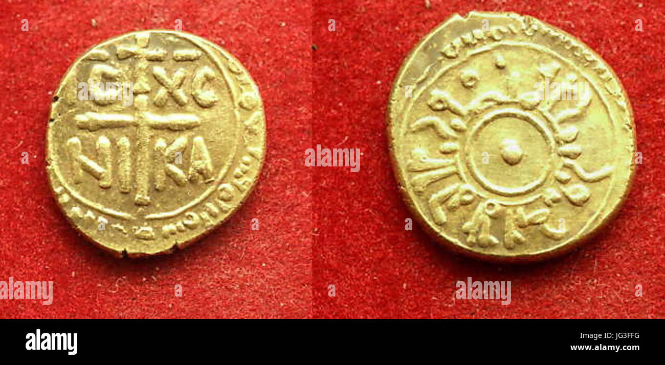 Gold-Münze Tari - Sizilien Tankred Stock Photo - Alamy