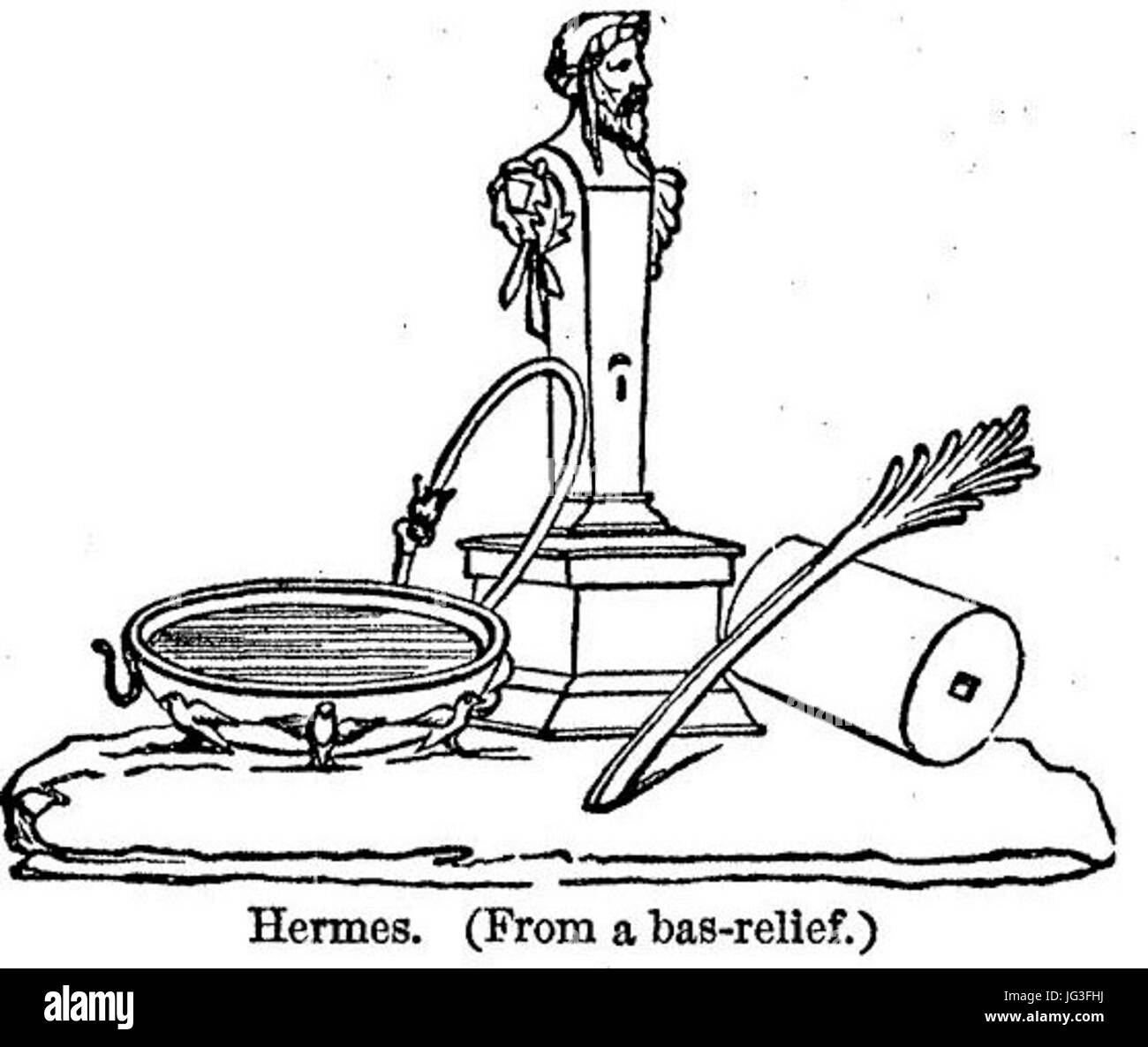 Hermes. 28From a bas-relief29 Stock Photo - Alamy