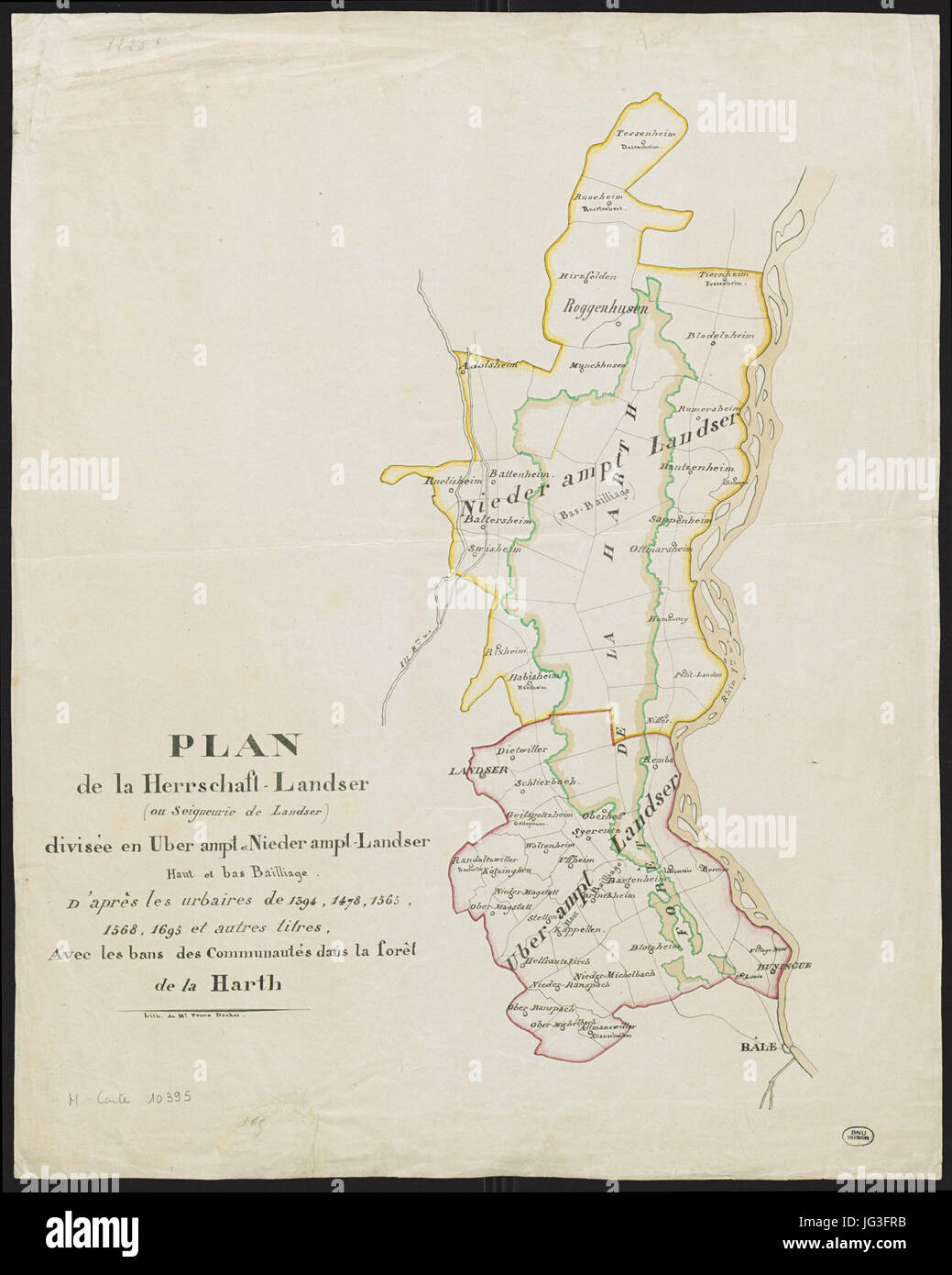 Elsass map hi-res stock photography and images - Alamy
