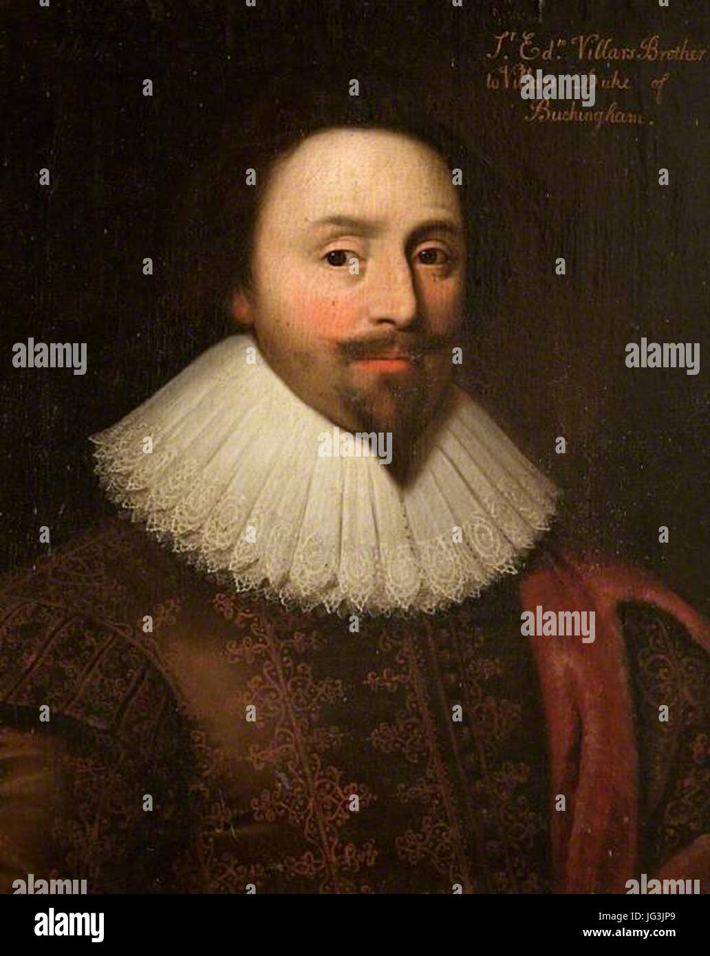 Gortzius Geldorp - Portrait of Sir Edward Villiers (c.1585-1626 Stock ...