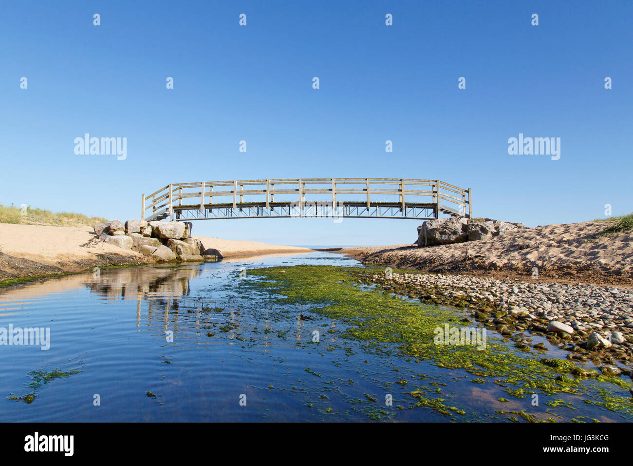 Bridge over sea water inlet hi-res stock photography and images - Alamy